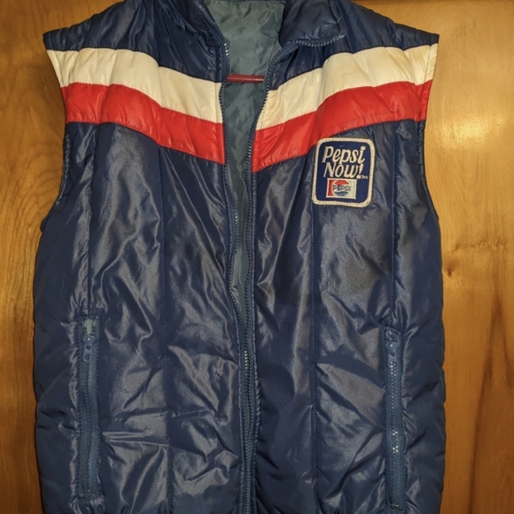 Pepsi | Jackets & Coats | Vintage Pepsi Now Puffer Vest Soda Pop Winter ...